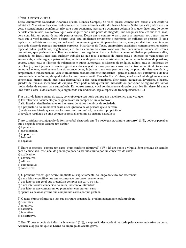 prova tecnico ebserh - | PDF | Qualidade (negócios)