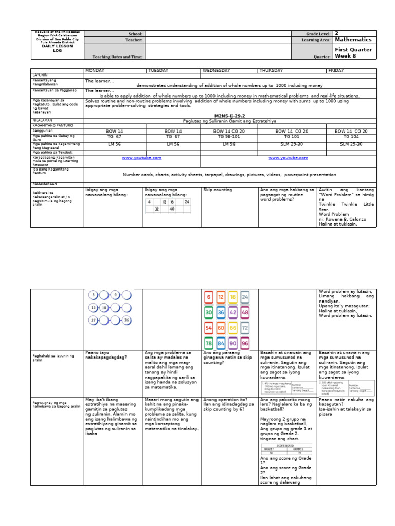 1st QUarter-Math-Week-8-1 | PDF
