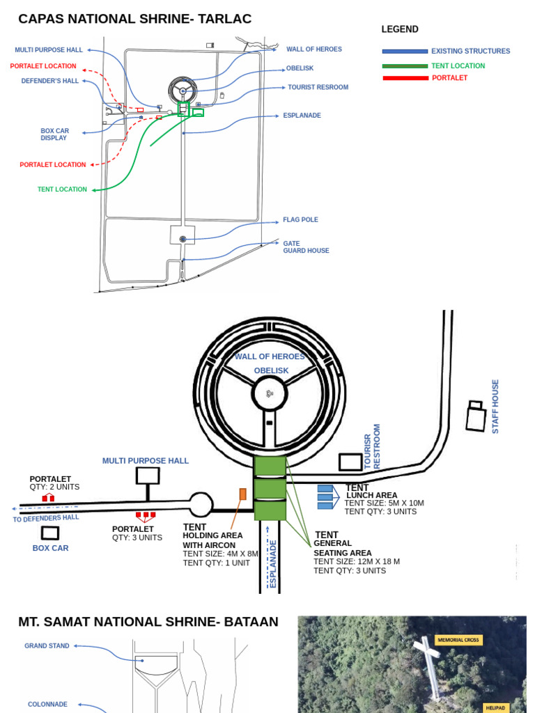 Capas and Bataan Shrine Layout Guide | PDF