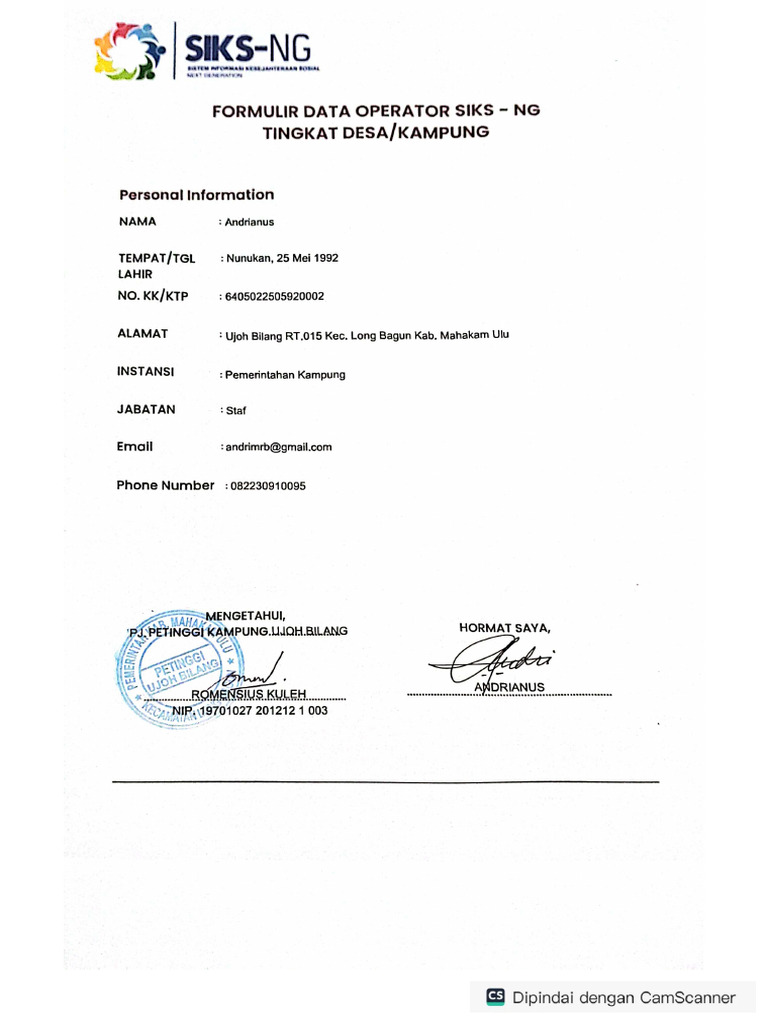 ubil fORM siks | PDF