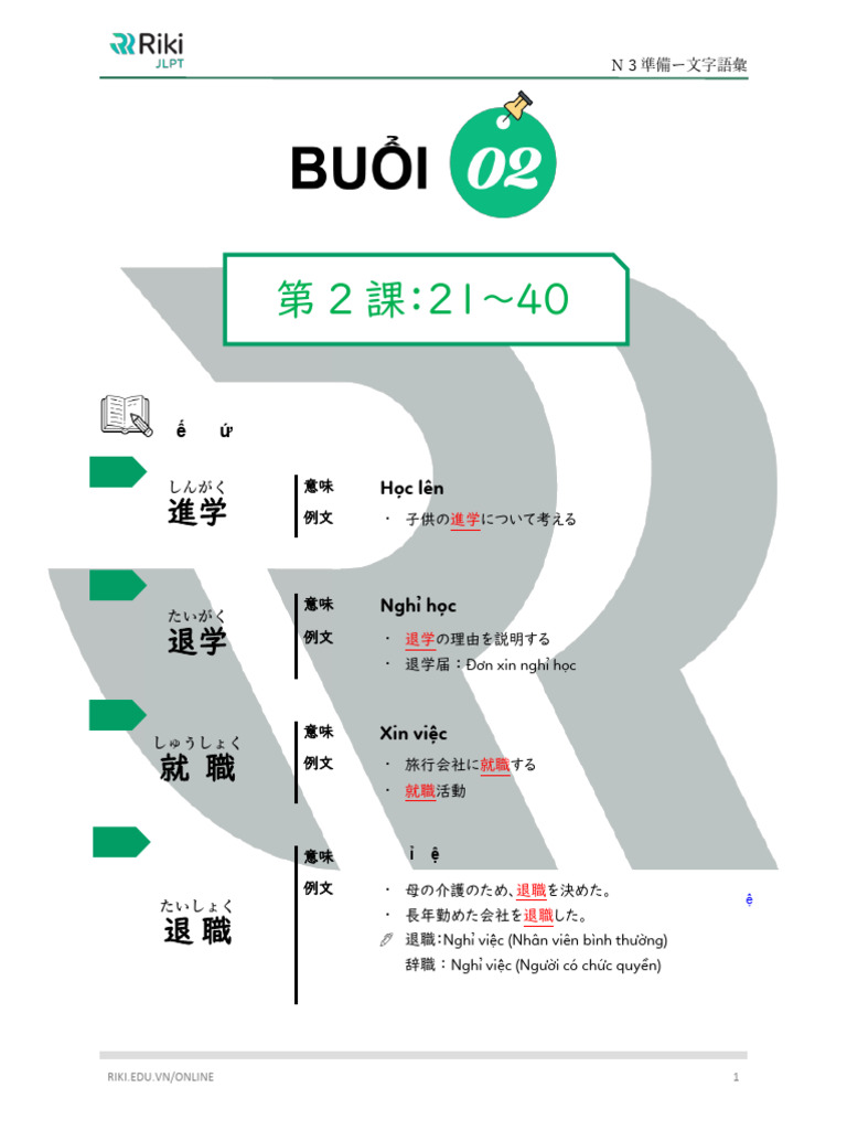 N3 Junbi Goi Ebook 21 40 | PDF