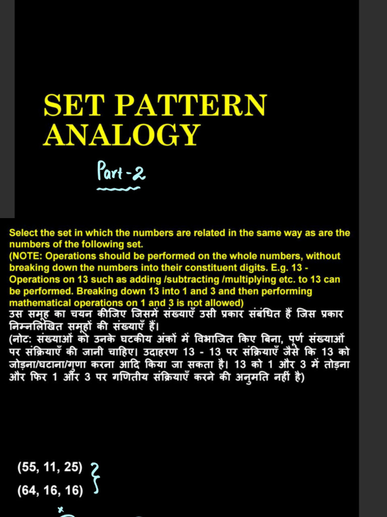 Lecture-98 - Analogy (Set Pattern) Part-07 - 8858503242 | PDF