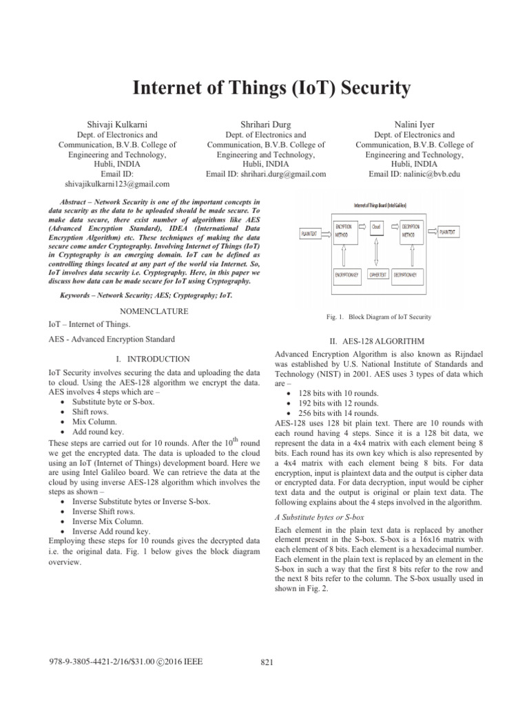 Internet of Things IoT Security | PDF