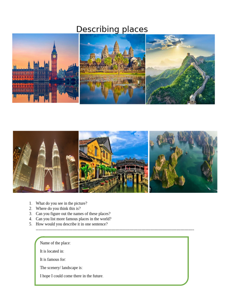 Day 4 Describing Places | PDF