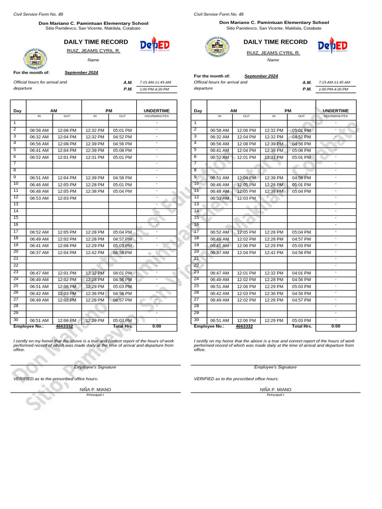 DTR September 2024 | PDF