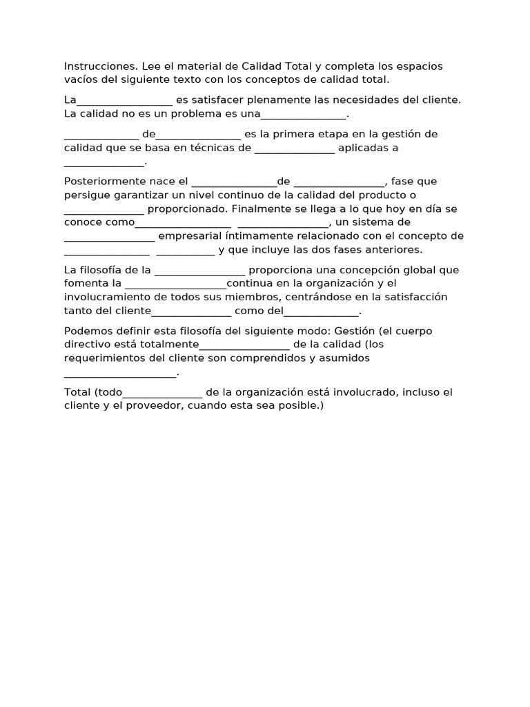 Actividad 1 Filosofia de Calidad | PDF