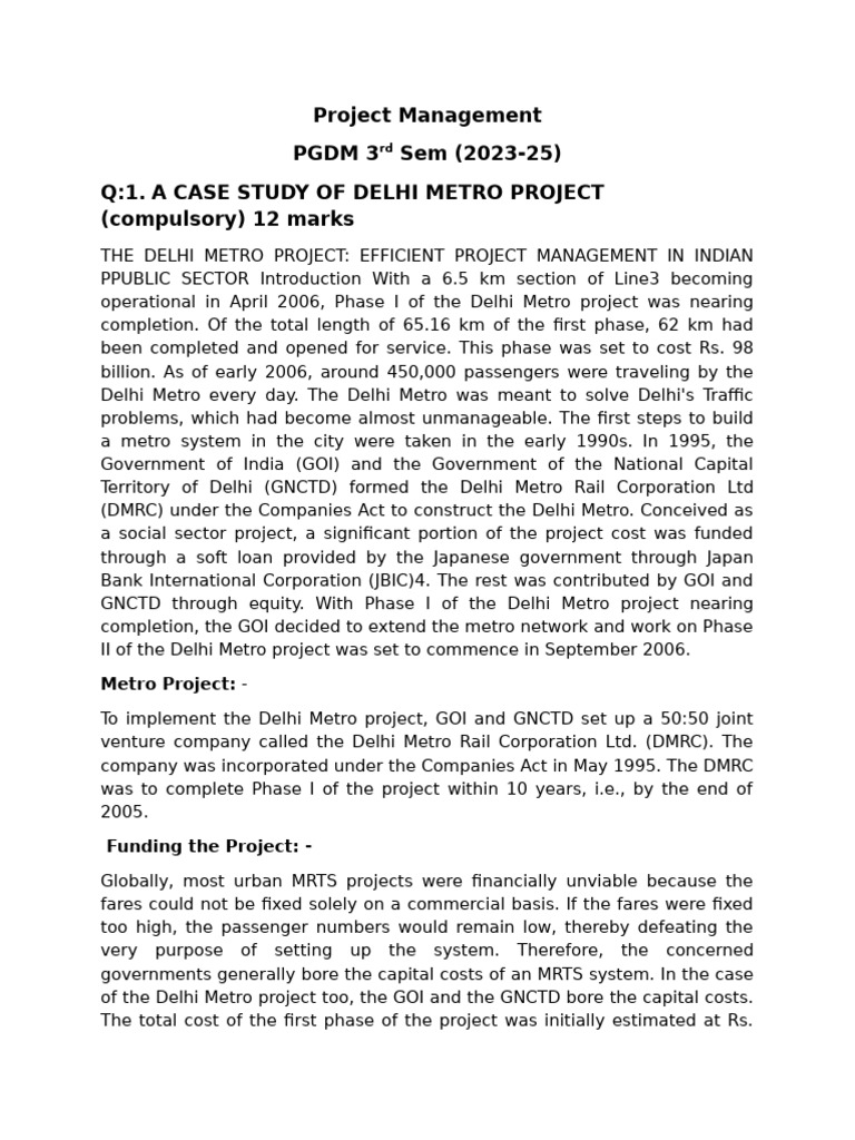 Paper Project Management | PDF | Economies | Business