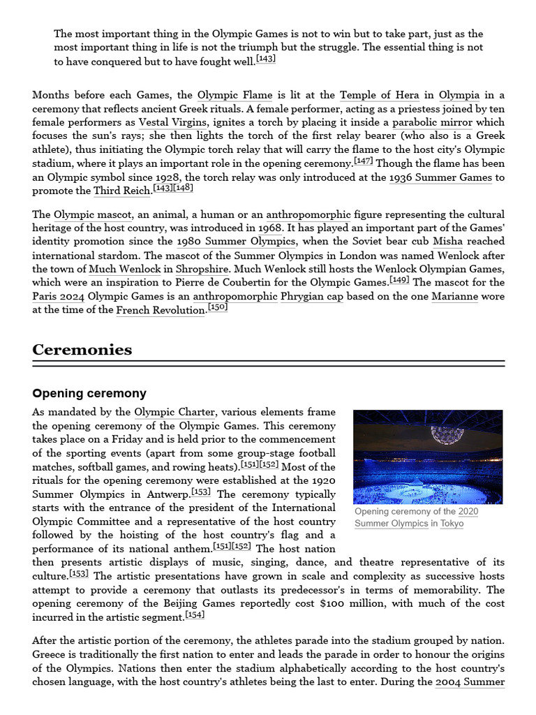 Olympic Games - Information-14 | PDF | Olympic Games | Multi Sport Events