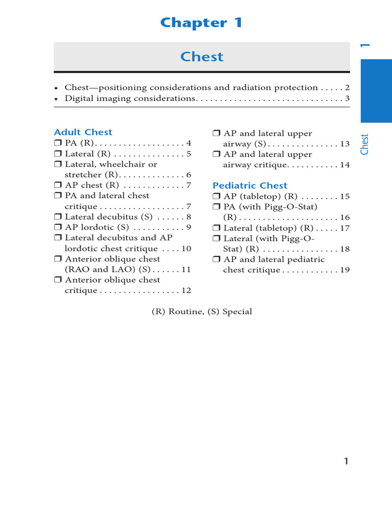 Bontrager's Handbook of Radiographic Positioning A... - (Chapter 1 ...