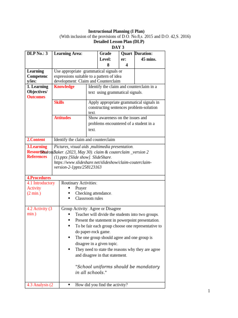 Lesson-Plan-Template Final Claim and Counterclaim Jeni - Docx Edited ...