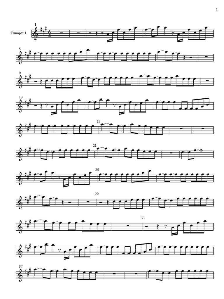 Trompeta 1 albazo La vuelta del chagra | PDF