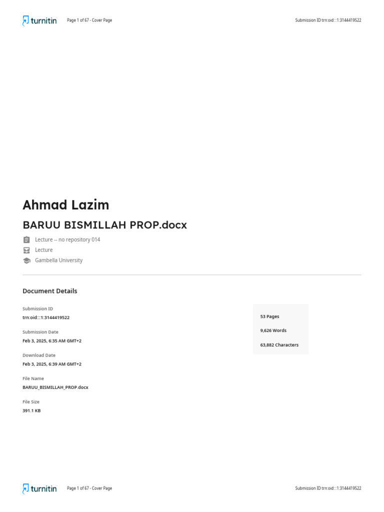 Baruu Bismillah Prop | PDF