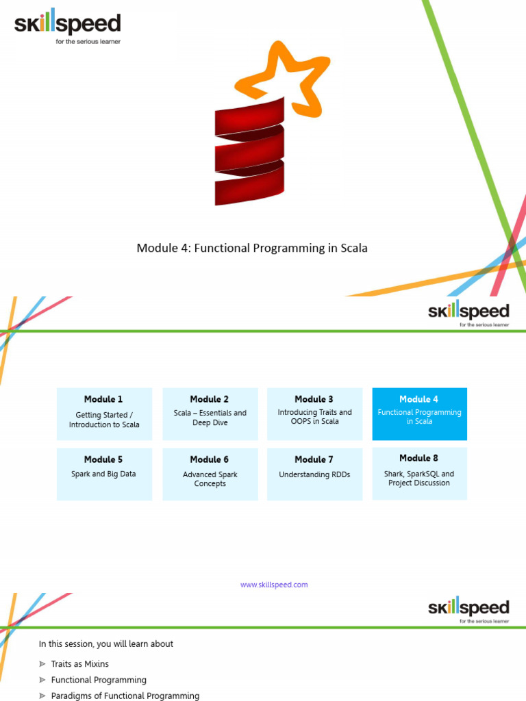 Spark and Scala - Module 4 | PDF | Parameter (Computer Programming) | Class (Computer Programming)