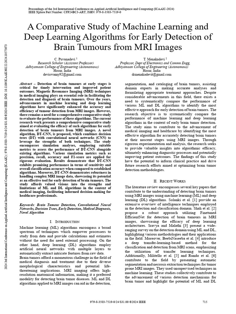 A Comparative Study of Machine Learning and Deep Learning Algorithms ...
