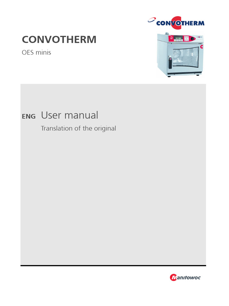 Convotherm OES Minis User Manual | PDF