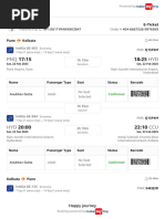 IndiGo Flight Ticket Sample 2025 | PDF