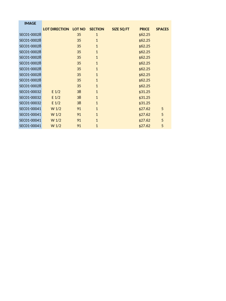 Cemetery Plot Records | PDF