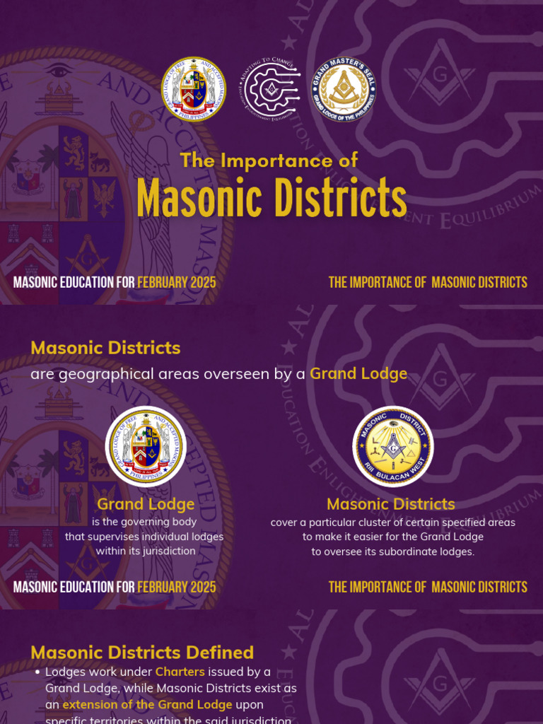 10 Feb_Importance of Masonic Districts SLIDES | PDF | Masonic Lodge ...