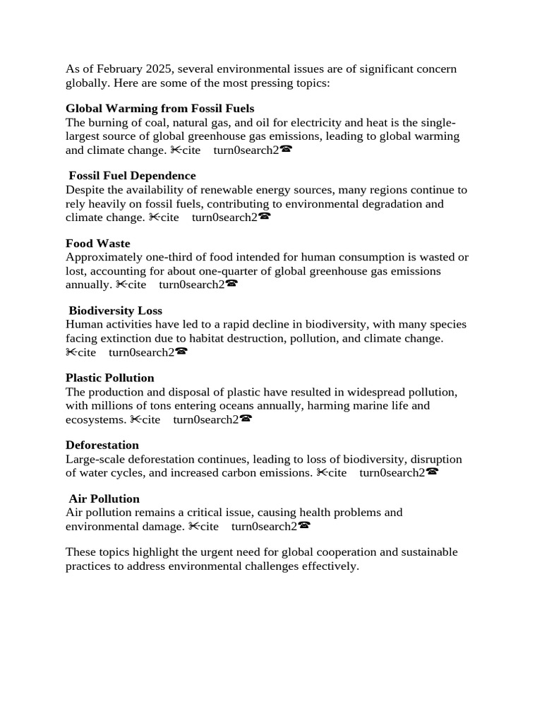 New Environmental Topic | PDF