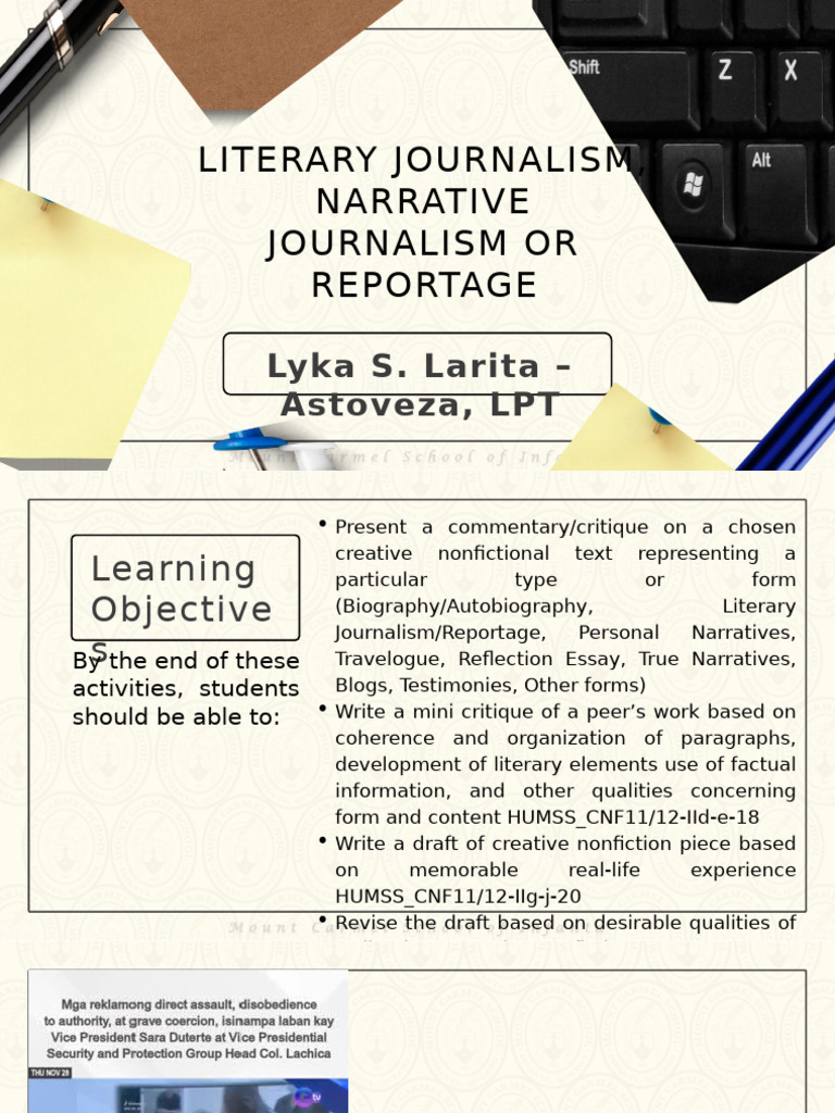 Understanding Literary Journalism | PDF | Journalism | Creative Nonfiction