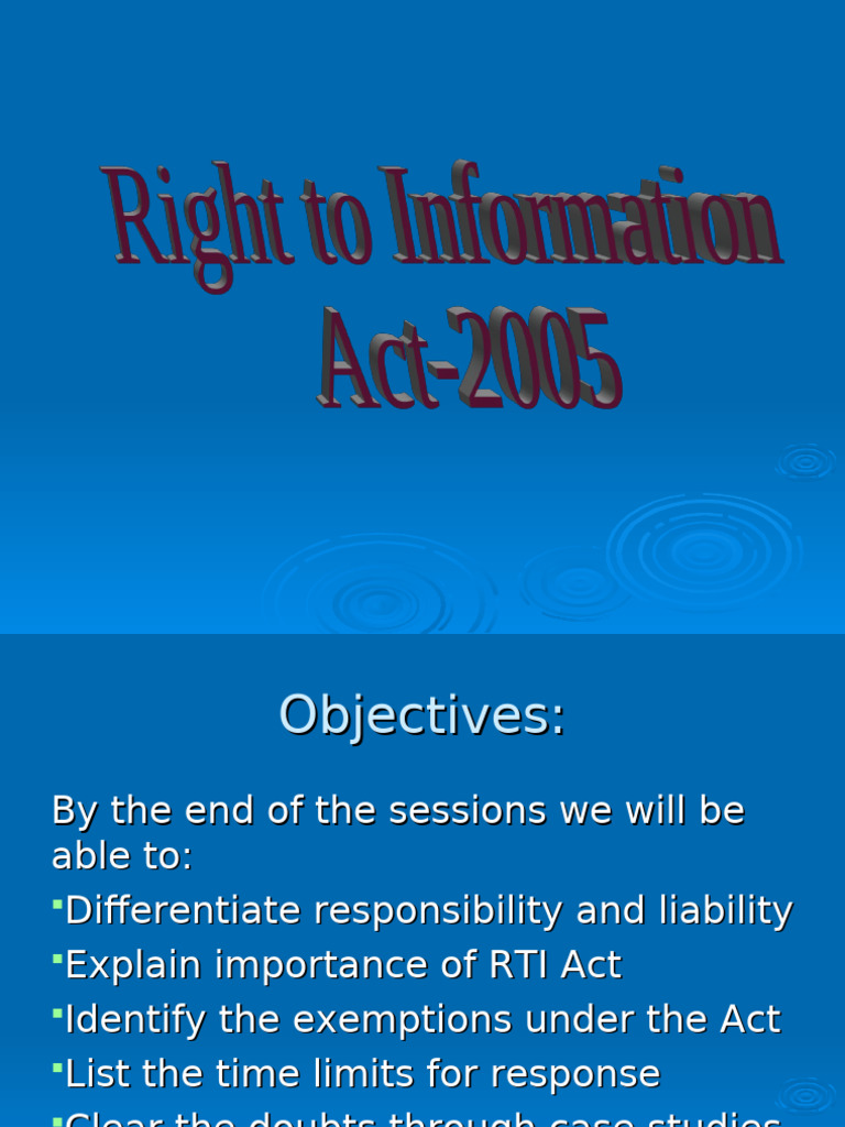 On RTI | PDF | Justice | Crime & Violence