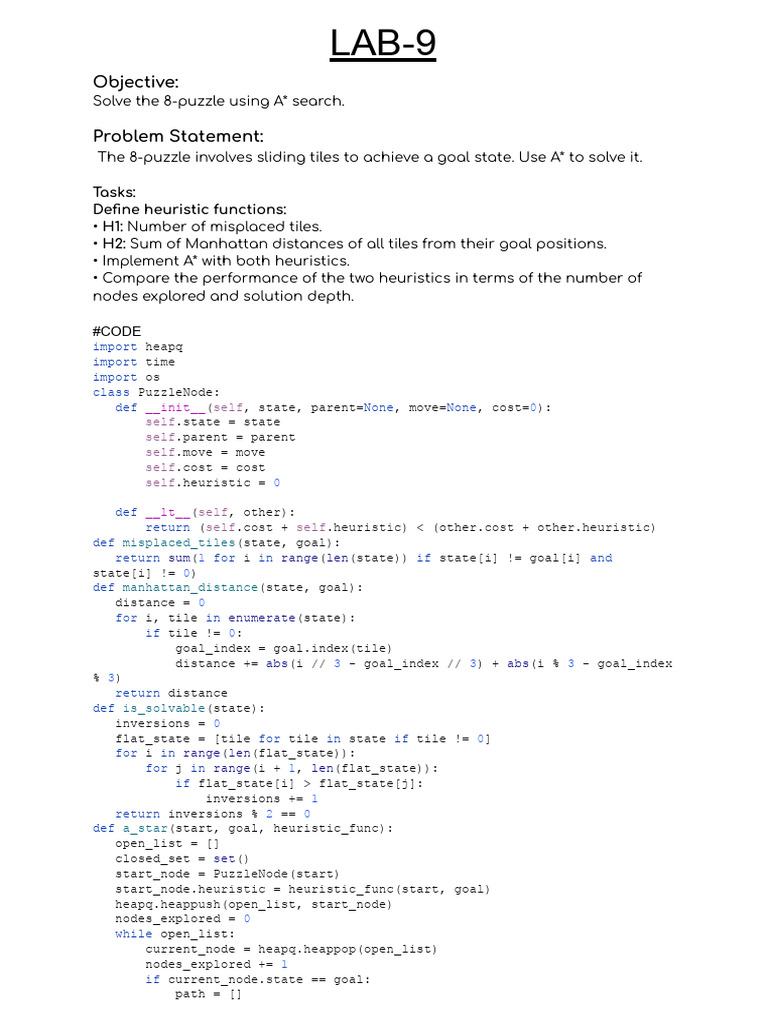 LAB-9 (1) | PDF | Algorithms And Data Structures | Algorithms