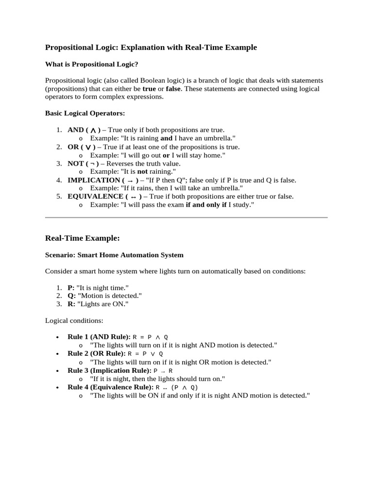 Propositional Logic | PDF Propositional Logic | PDF