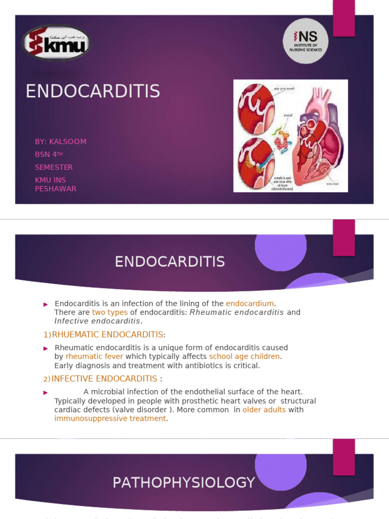 Unit IV Endocarditis | PDF | Cardiovascular System | Human Diseases And ...