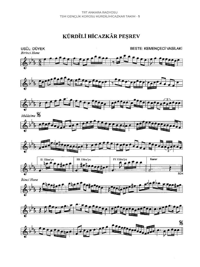 KÜRDİLİHİCAZKAR TAKIM - Revize | PDF