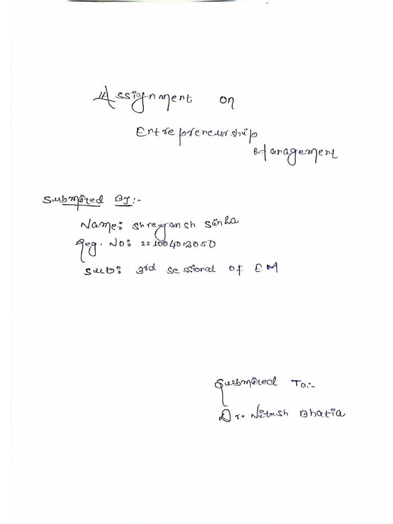 3rd Assignment of EM | PDF