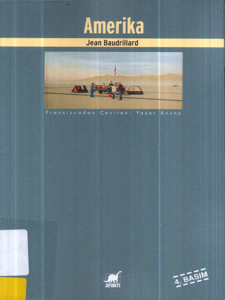 0156 Jean Baudrillard Amerika Ayrıntı Yayınları | PDF
