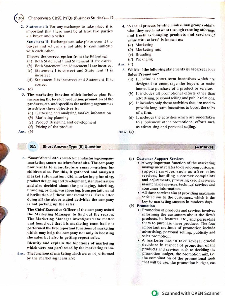 Pyq Marketing Management | PDF