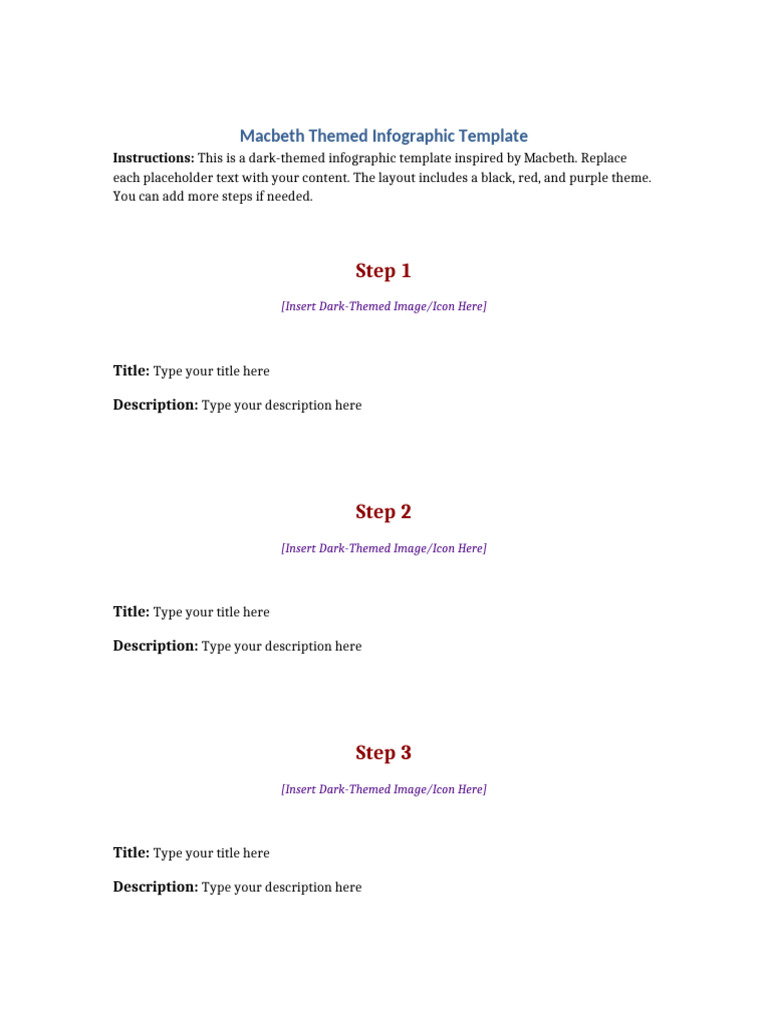 Macbeth Infographic Template | PDF