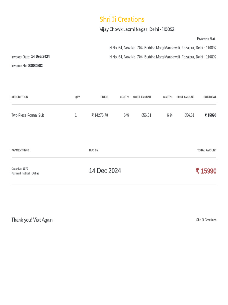 Uniform Bill2 | PDF