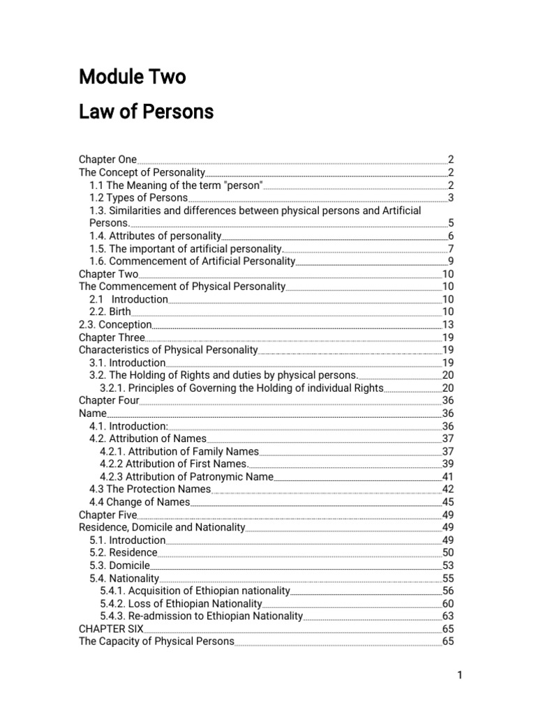Law of Person Distance (Join Us@ethiopianlaw - S) | PDF | Fetal ...