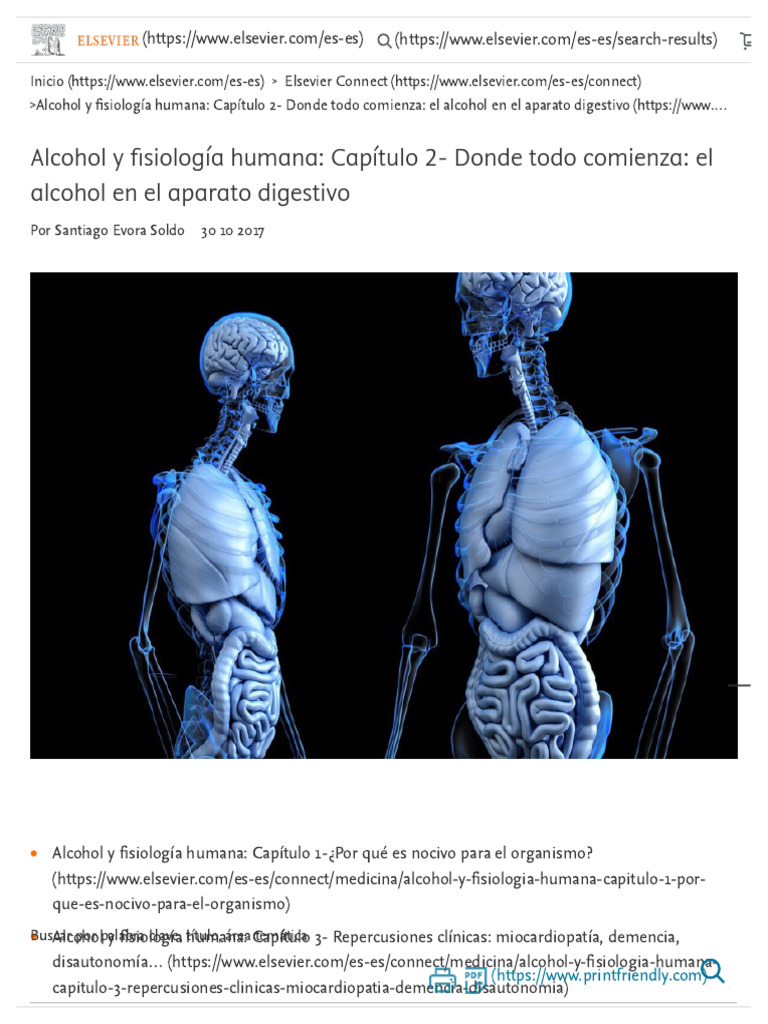 Digestión Alcohol | PDF | Sistema nervioso central | Etanol