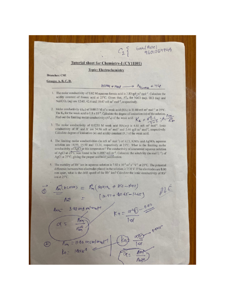 Chemistry Tutorial | PDF