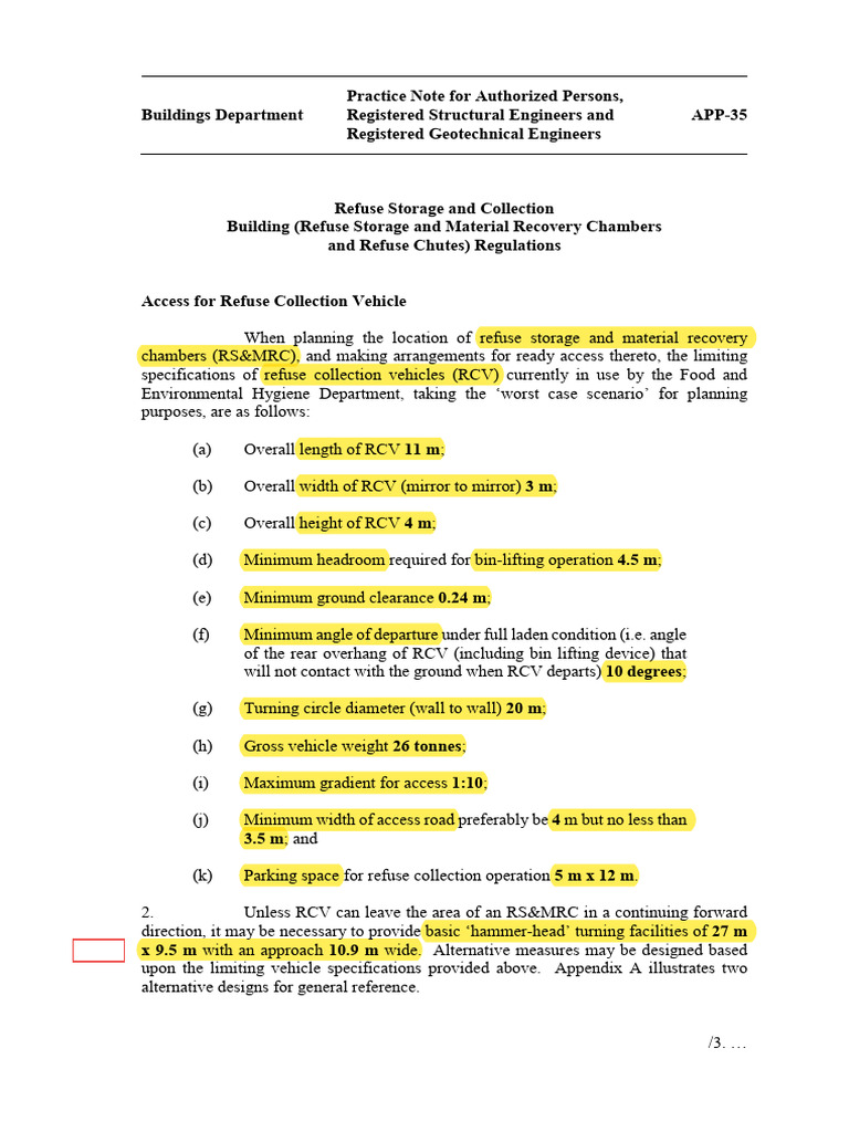 APP035 - Refuse Storage and Collection | PDF