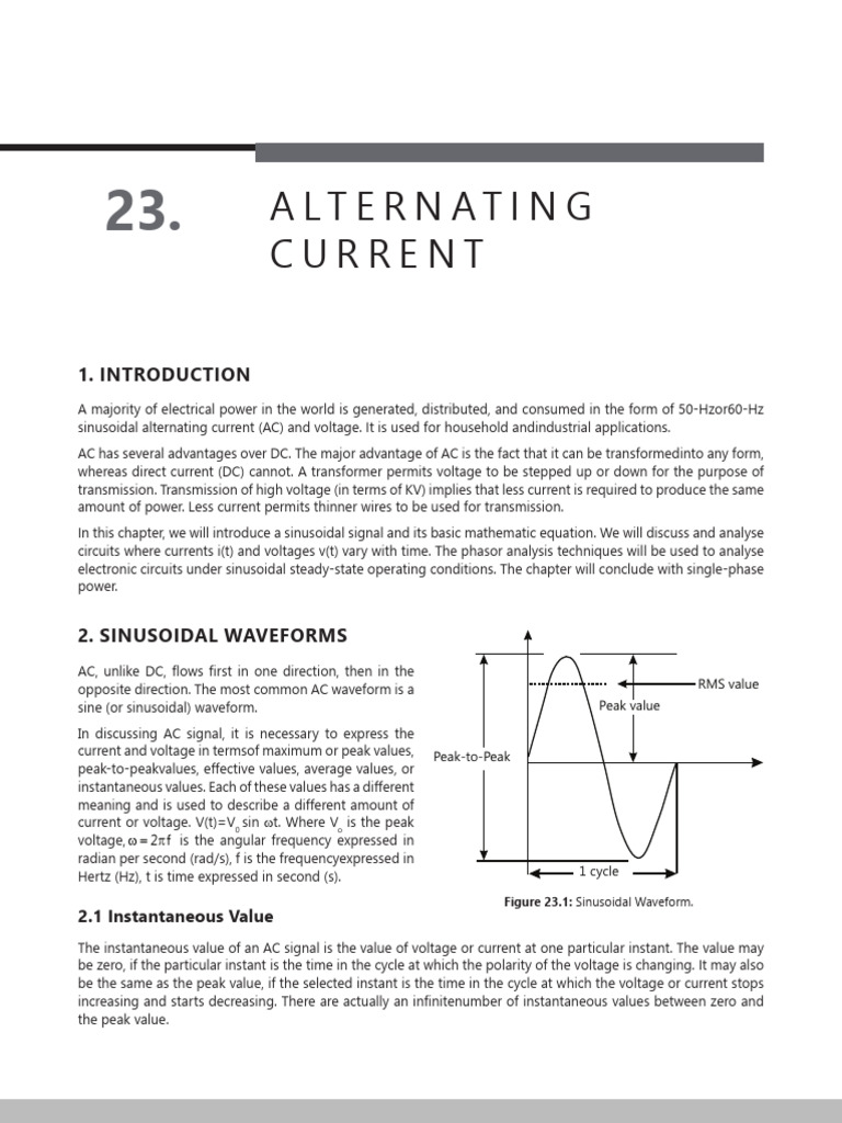 8.alternating Currenttheory | PDF | Electrical Impedance | Alternating ...