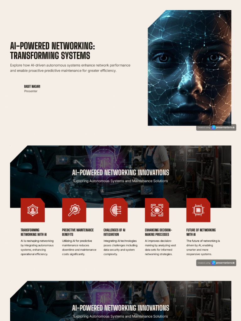 AI Powered Networking Autonomous Systems and Predictive Maintenance ...
