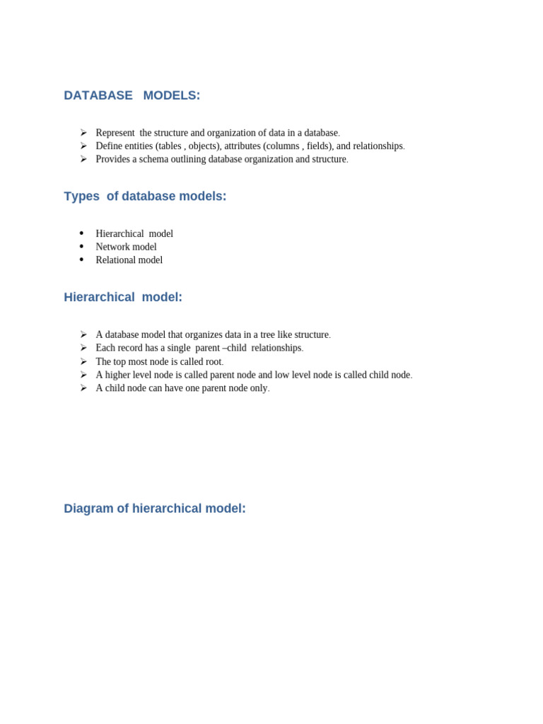 Database Models | PDF