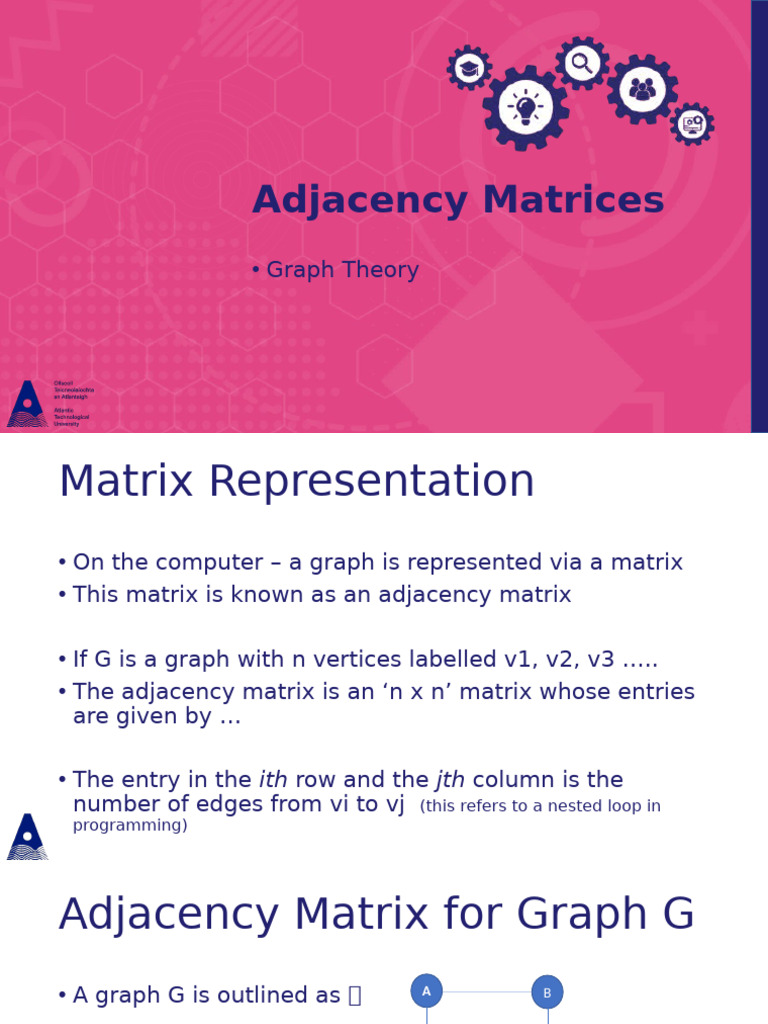 Understanding Adjacency Matrices in Graphs | PDF | Vertex (Graph Theory ...