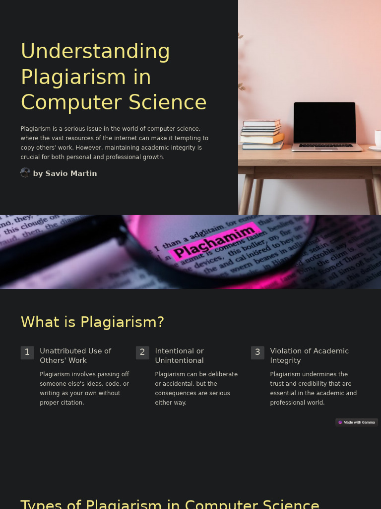 Understanding Plagiarism in Computer Science | PDF | Plagiarism