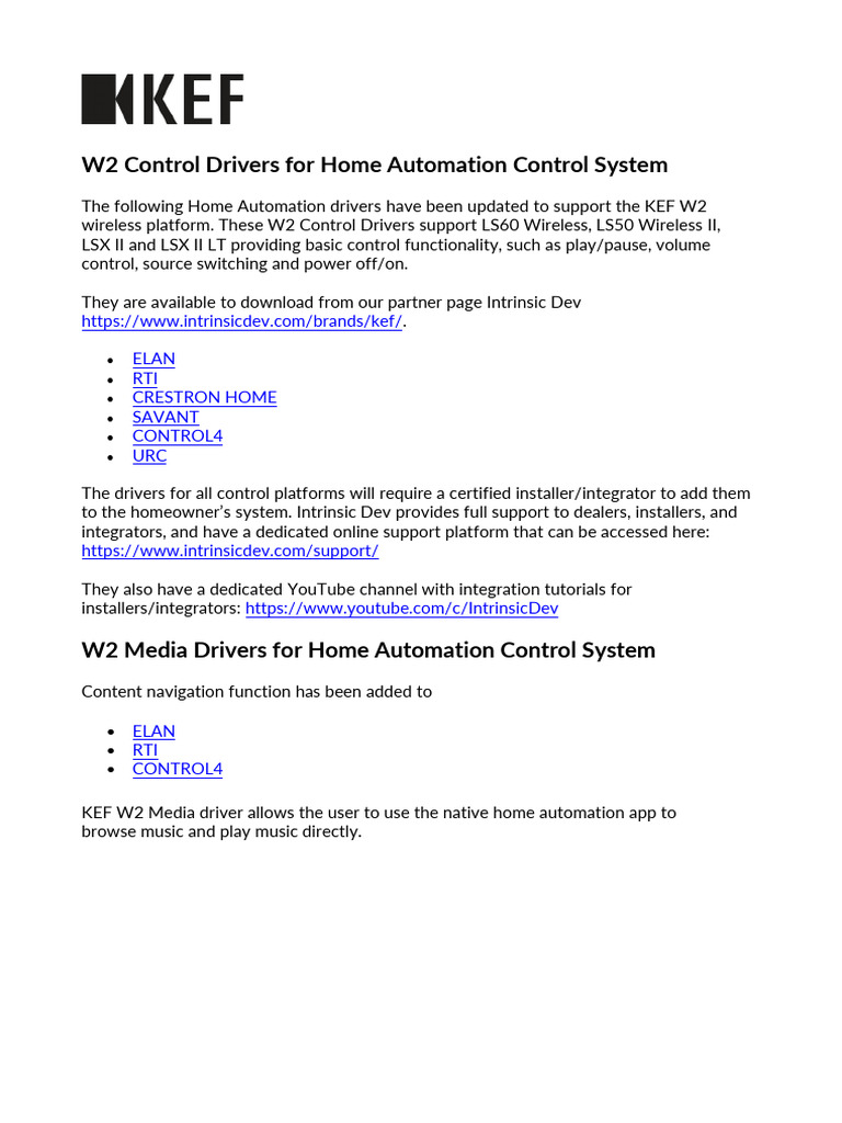Drivers For Home Automation Control System V05 | PDF