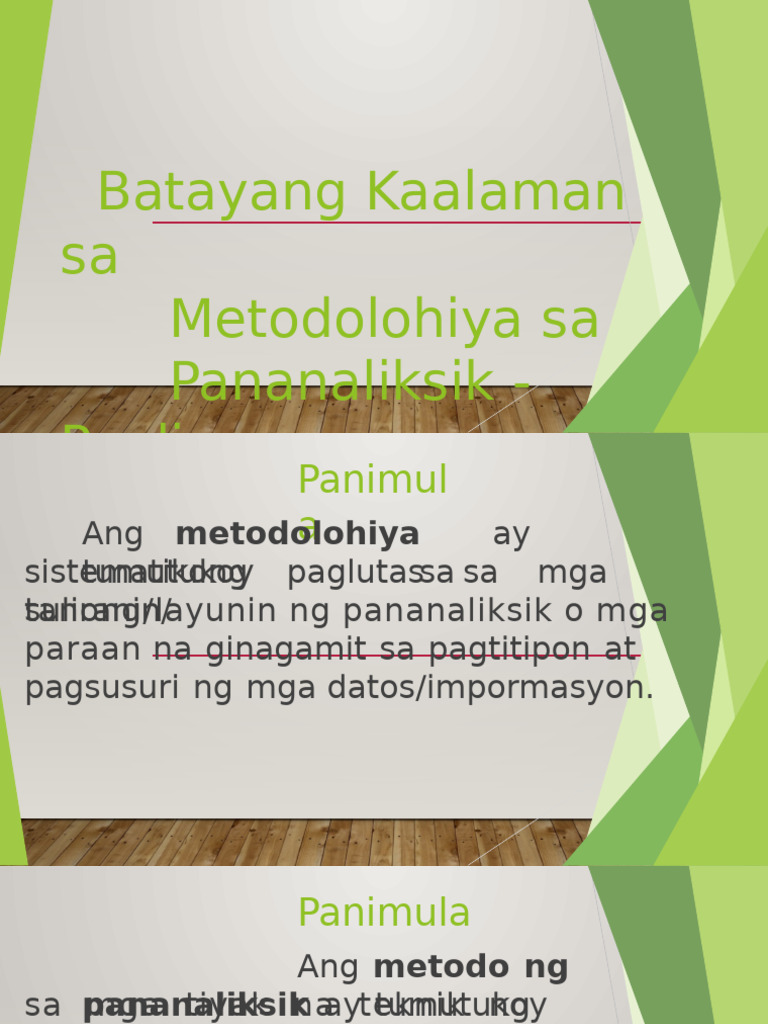 Pagbasa-Q2-W1-2-Metodo-ng-pananaliksik 2 | PDF
