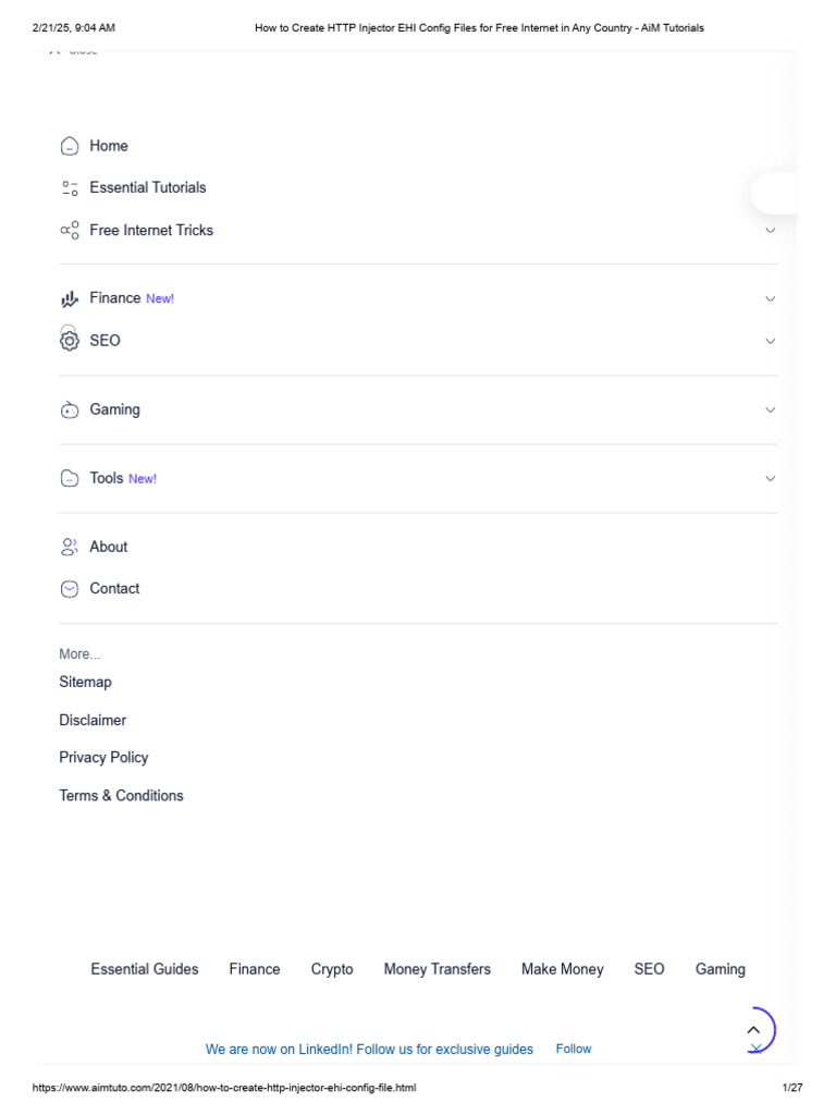 How to Create HTTP Injector EHI Config Files for Free Internet in Any Country - AiM Tutorials ...
