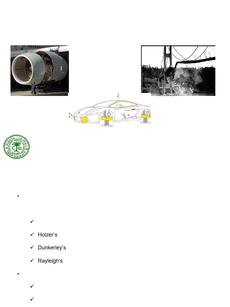 Mechanical Vibrations: Natural Frequencies Methods | PDF | Motion ...