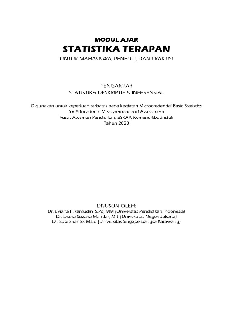 20230921024413.modul Basic Statistica Pusmendik 2023 | PDF