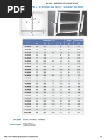 HEA Beam Dimension | PDF