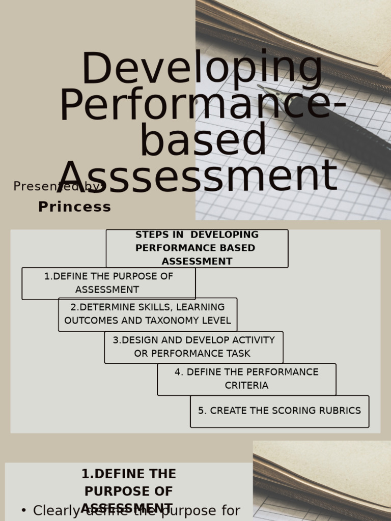 Steps for Performance-Based Assessment | PDF | Learning | Cognitive Science